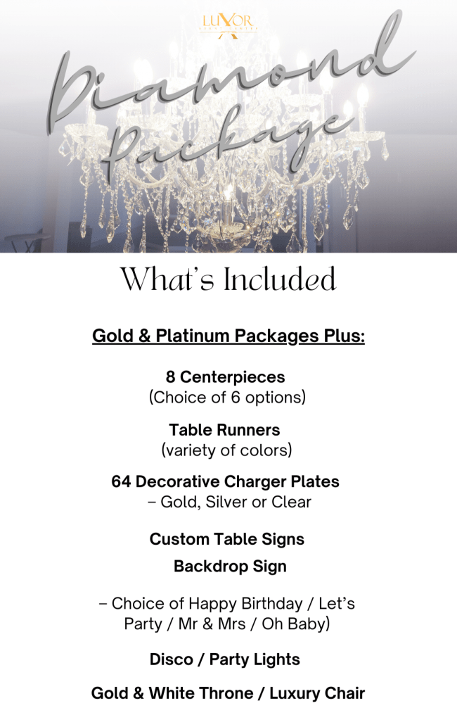 Pricing – Luxor Event Center